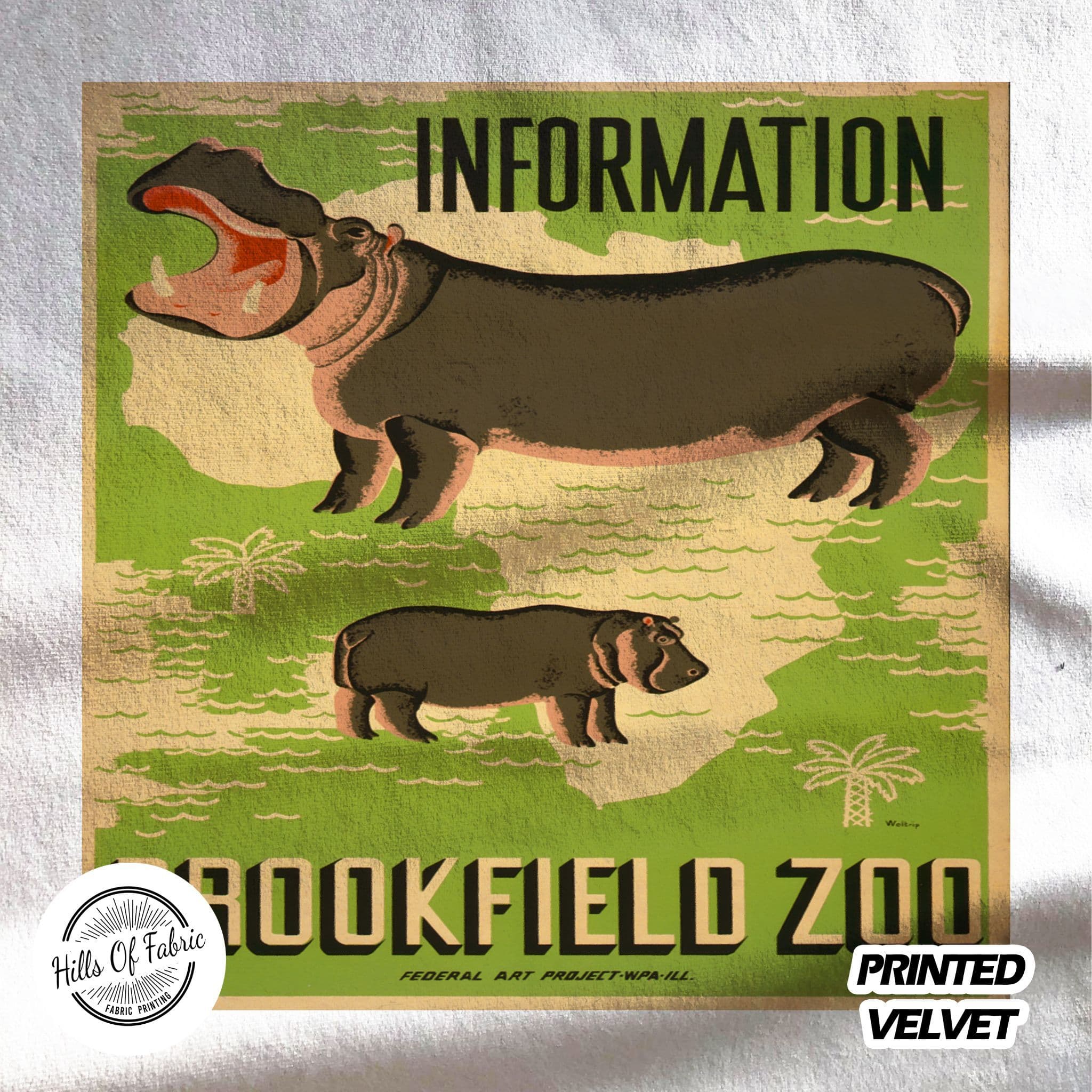 brookfield zoo Fabric Panel