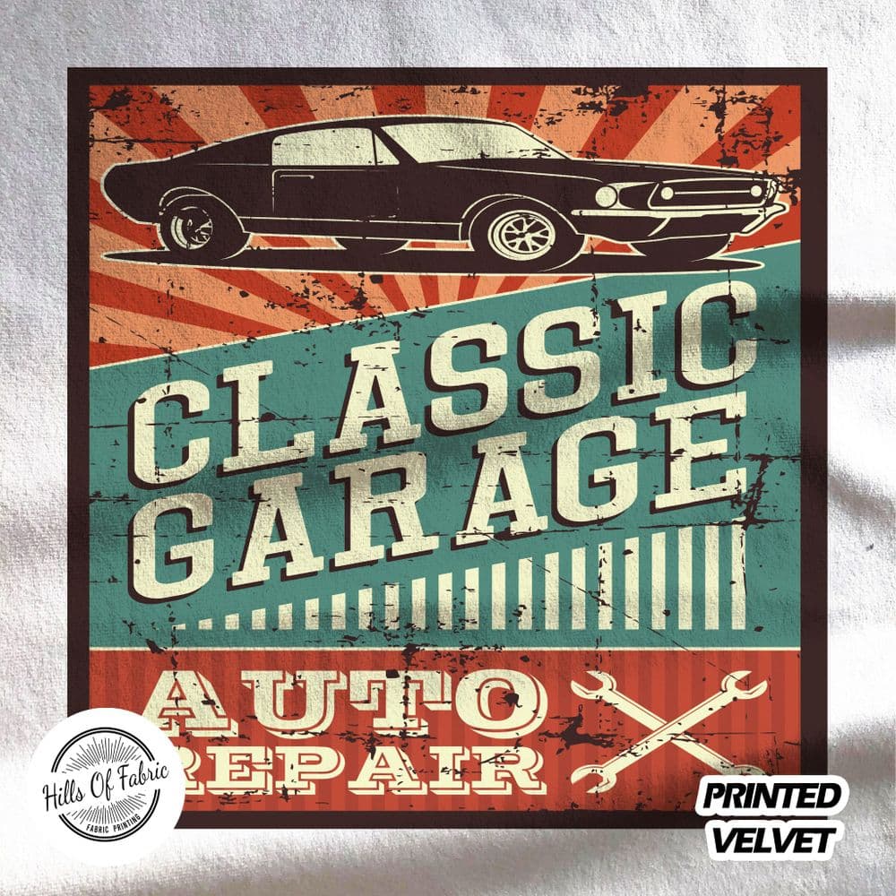 classic garage Fabric Panel