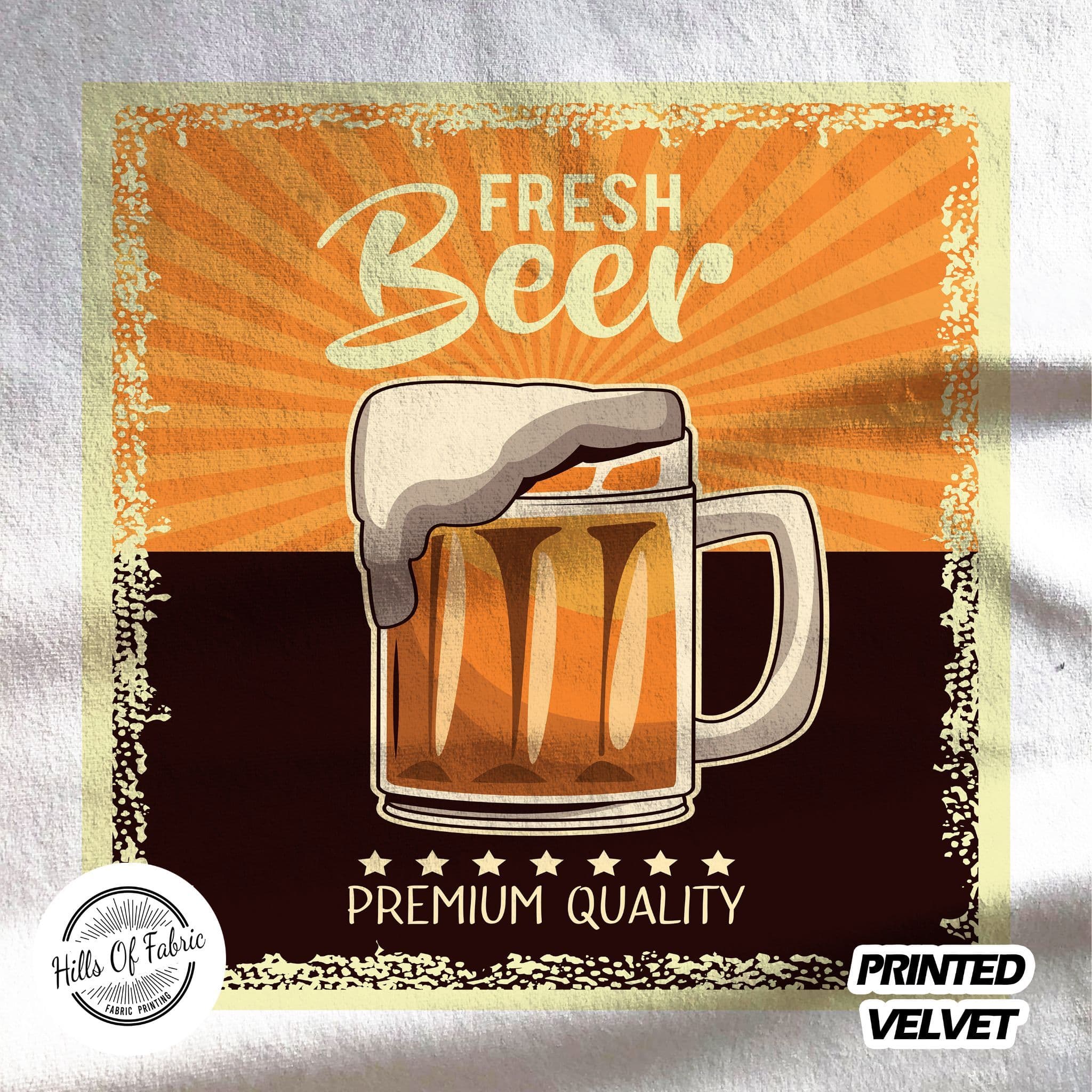 fresh beer Fabric Panel