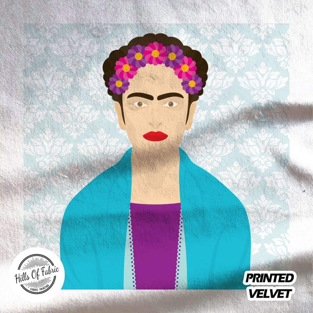 frida kahlo Fabric Panel