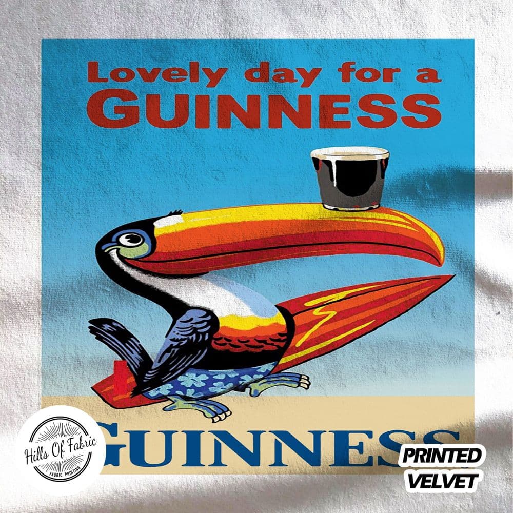 Guinness Lovely Day Toucan Printed Fabric Panel