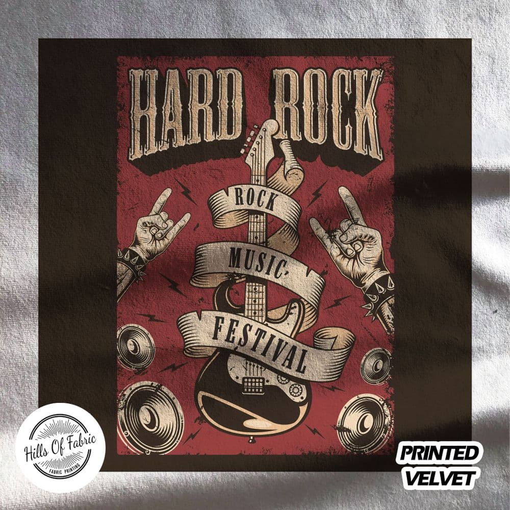 hard rock fest Fabric Panel 1