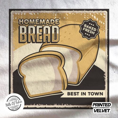 homemade bread Fabric Panel