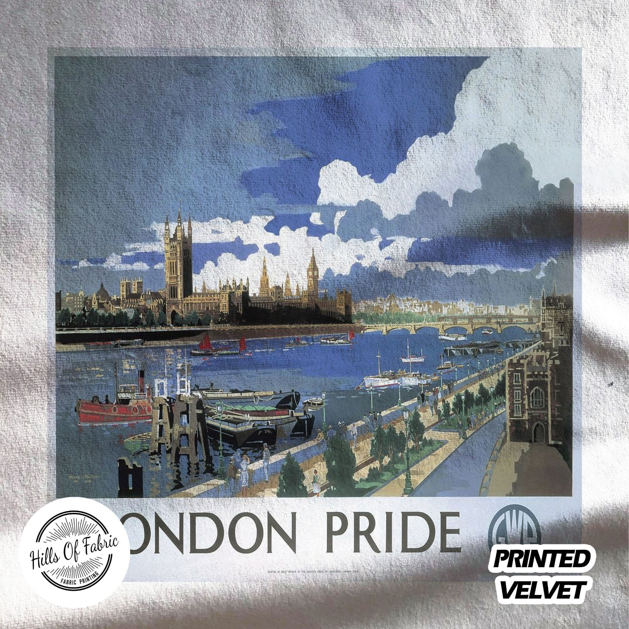 London Pride GWR Travel Rail Train Fabric Panel