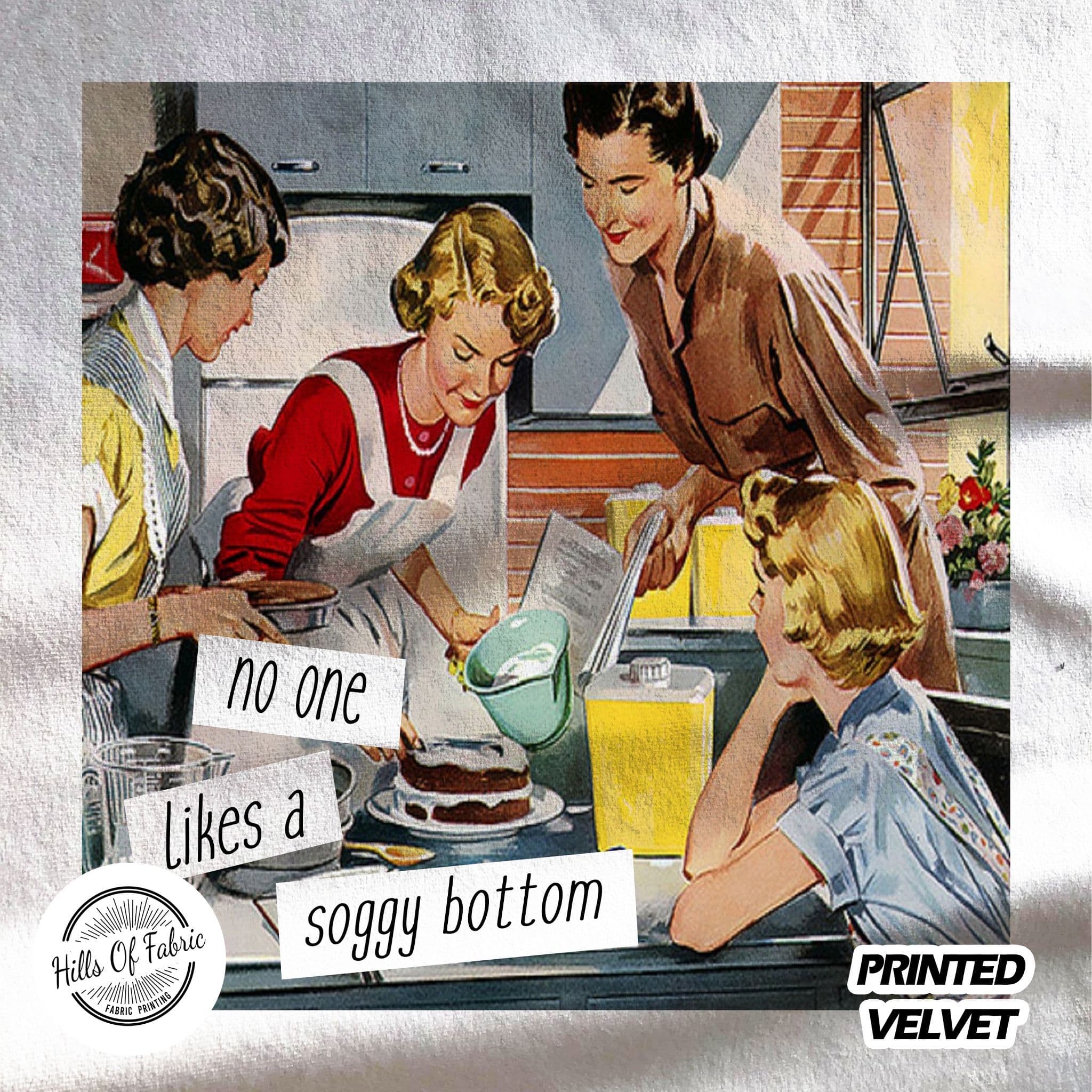 no one likes a soggy bottom Fabric Panel