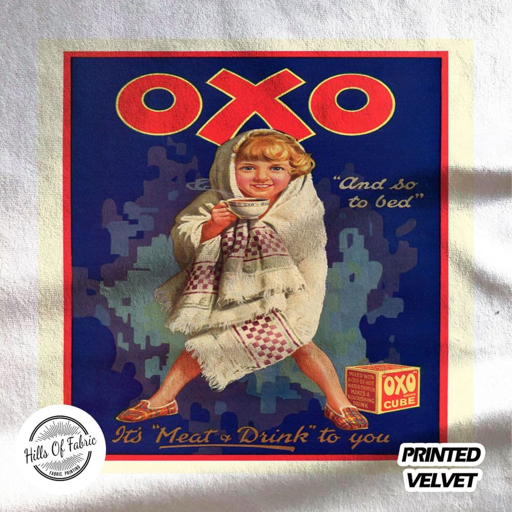 Oxo and so to bed advert Printed Fabric Panel