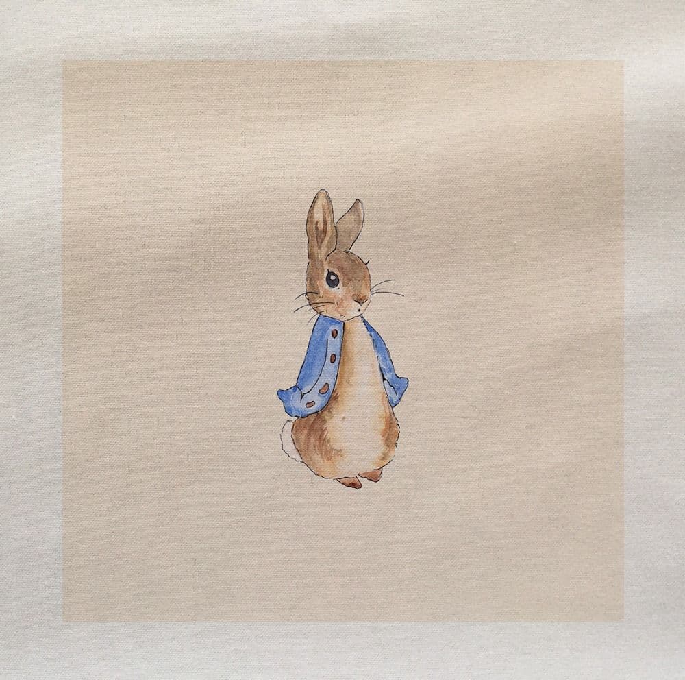 Peter Rabbit Jacket Nursery Printed Fabric Panel