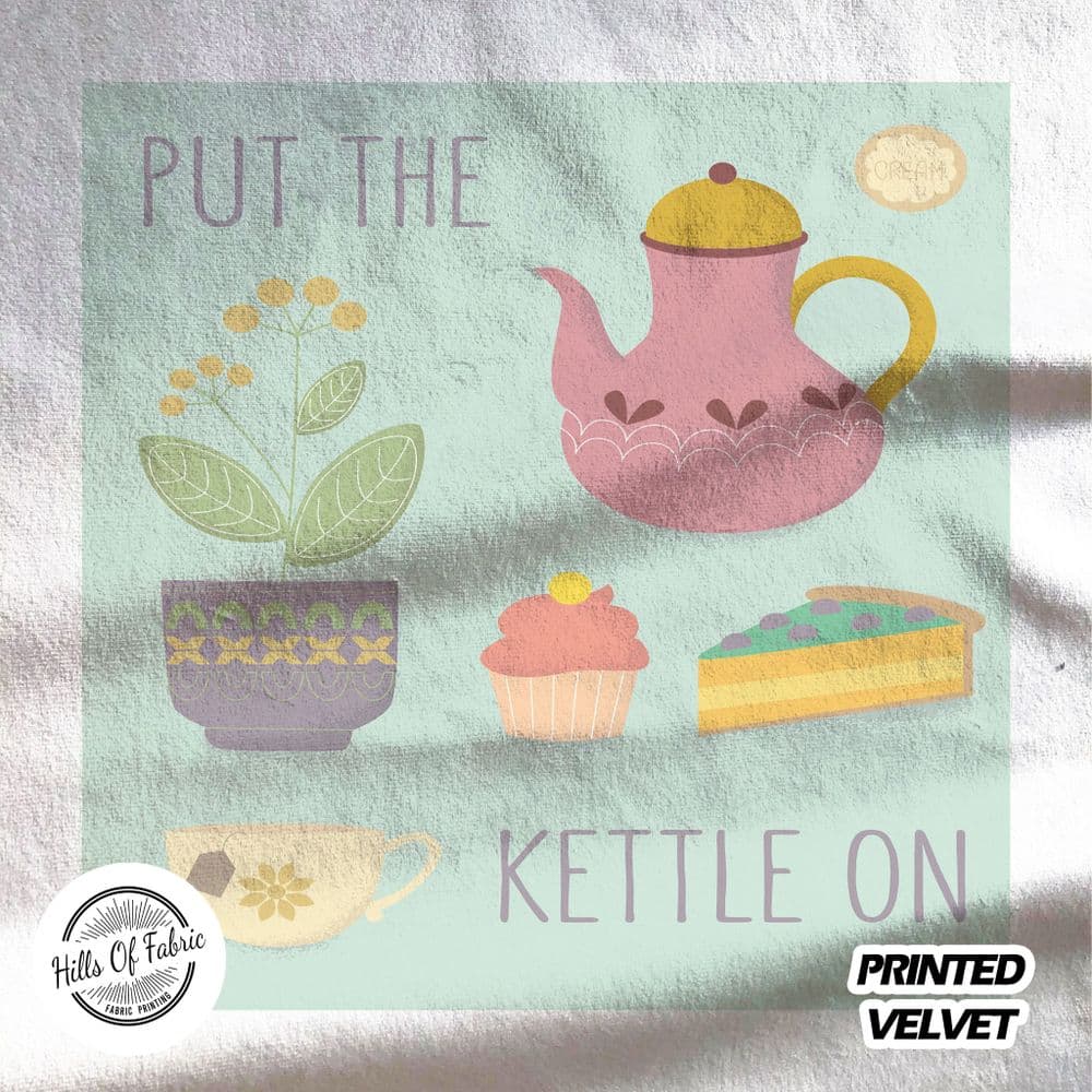 put the kettle on Fabric Panel
