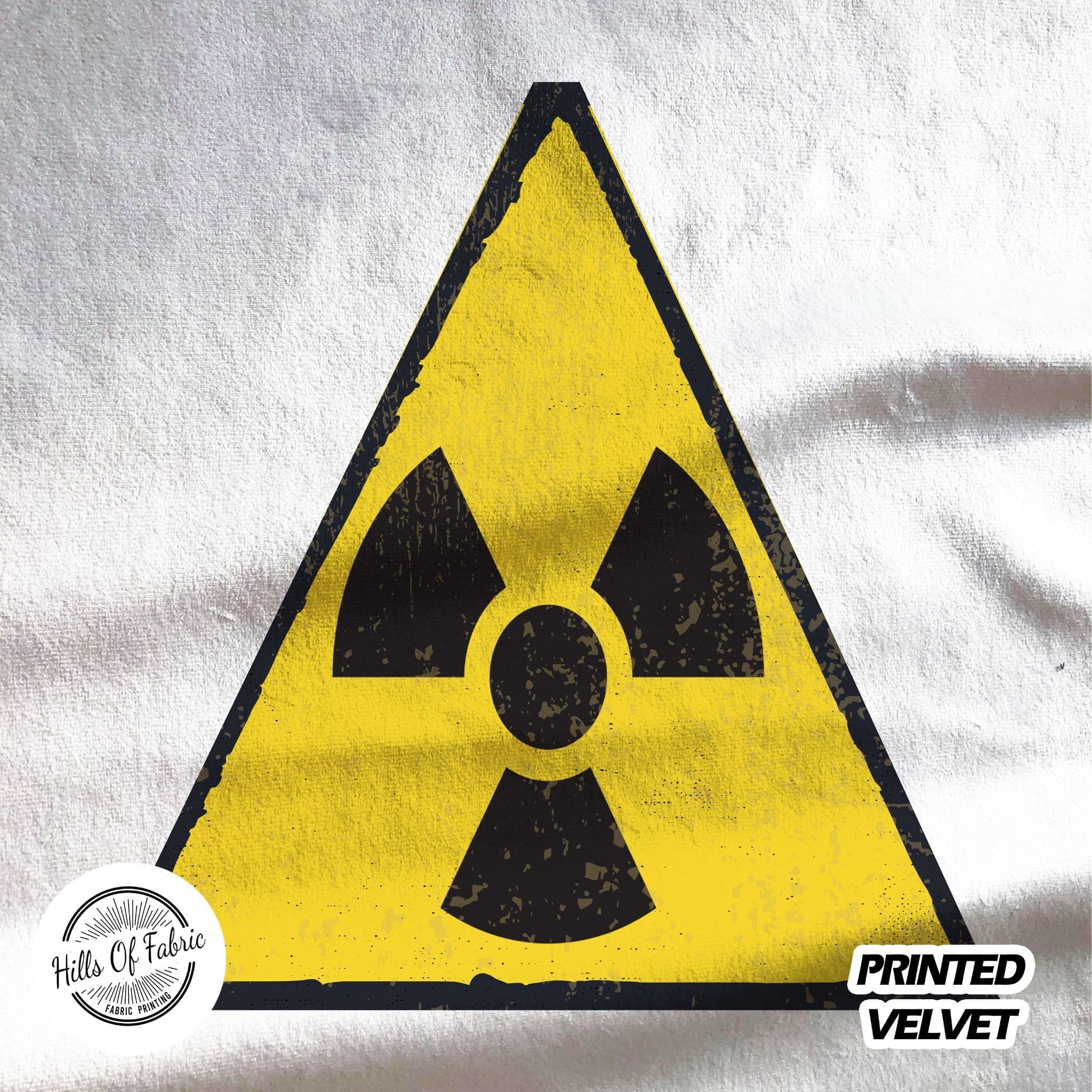 radioactive sign Fabric Panel