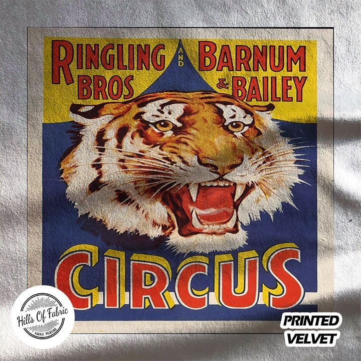 ringling bord barnum and bailey circus Fabric Panel