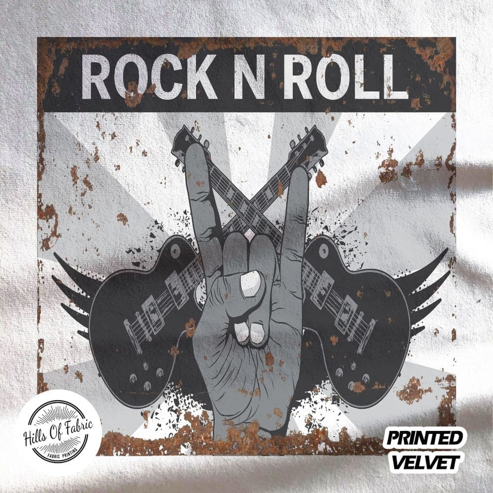 rock n roll Fabric Panel