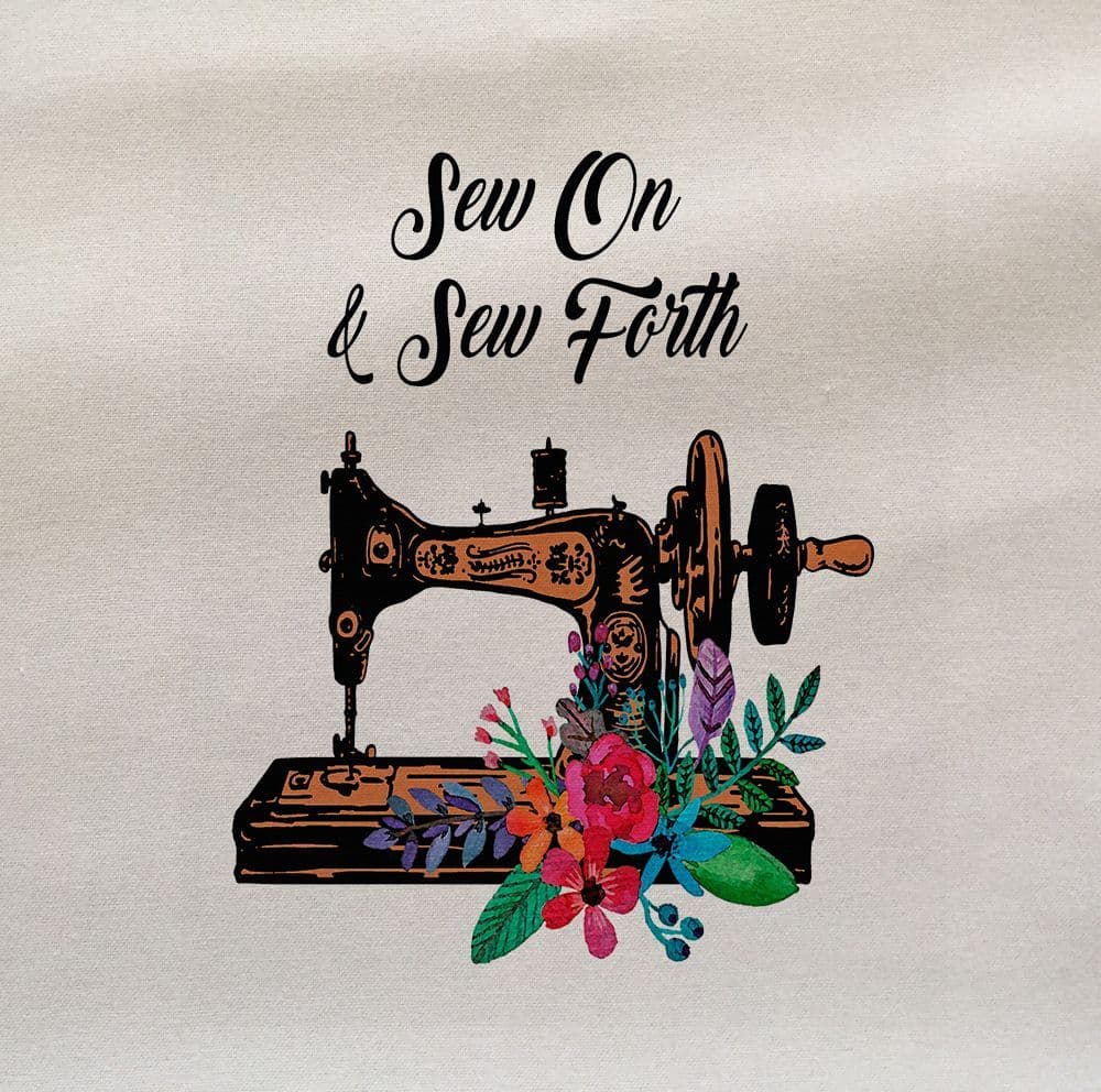 Sew On And Sew Forth Sewing Machine Fabric Panel