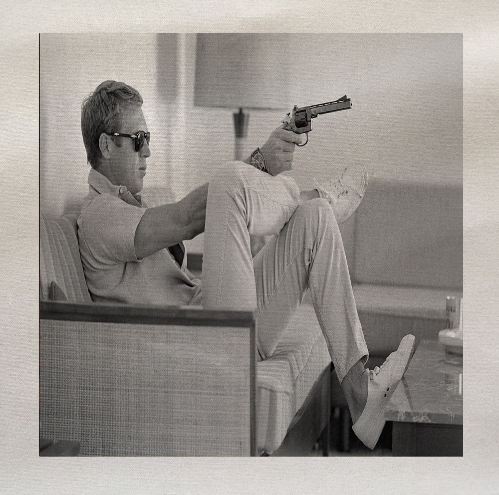 Steve Mcqueen Gun Sofa Printed Fabric Panel