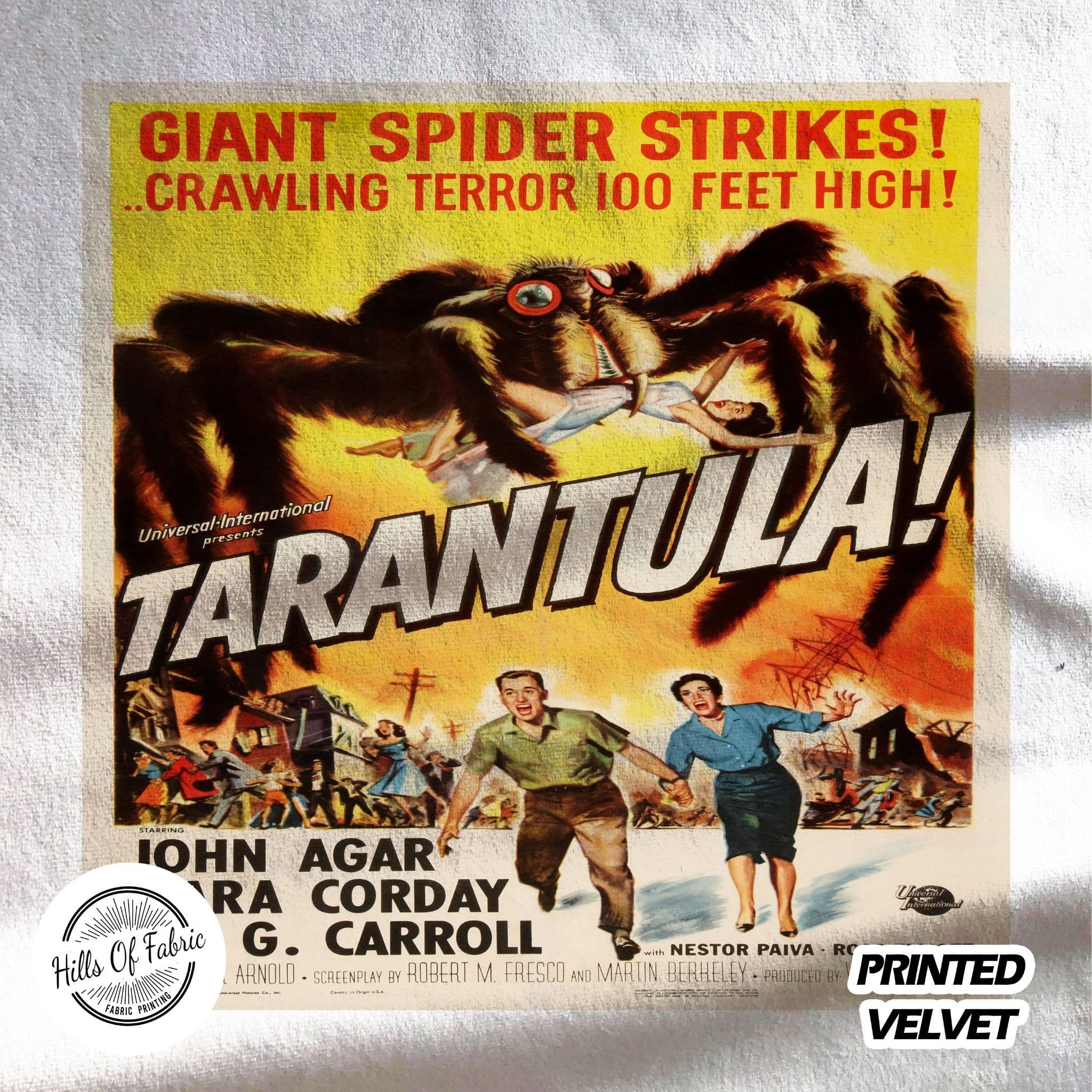 Tarantula movie poster Fabric Panel