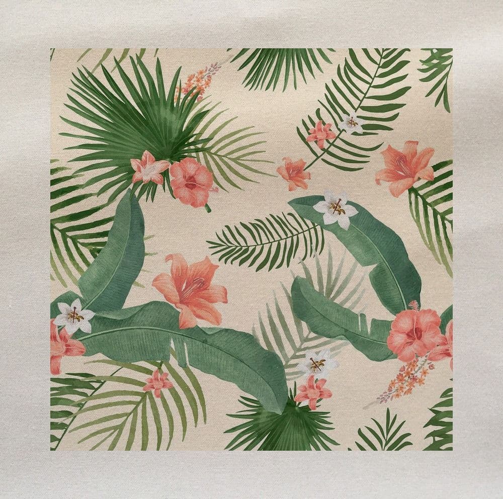 Tropical Palm Leaf Leaves Rainforest Flowers Hawaii Pattern Plant ...