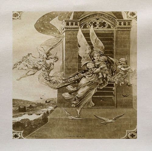 Vintage Angel Fabric Panel