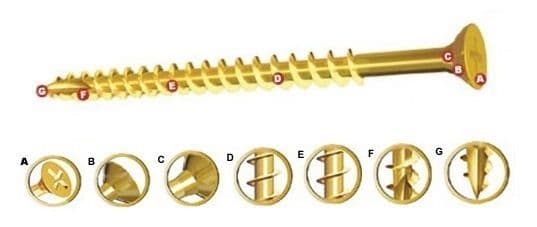 4 5 X 50 VORTEX CSK POWER SCREWS BOXED IN 200 S