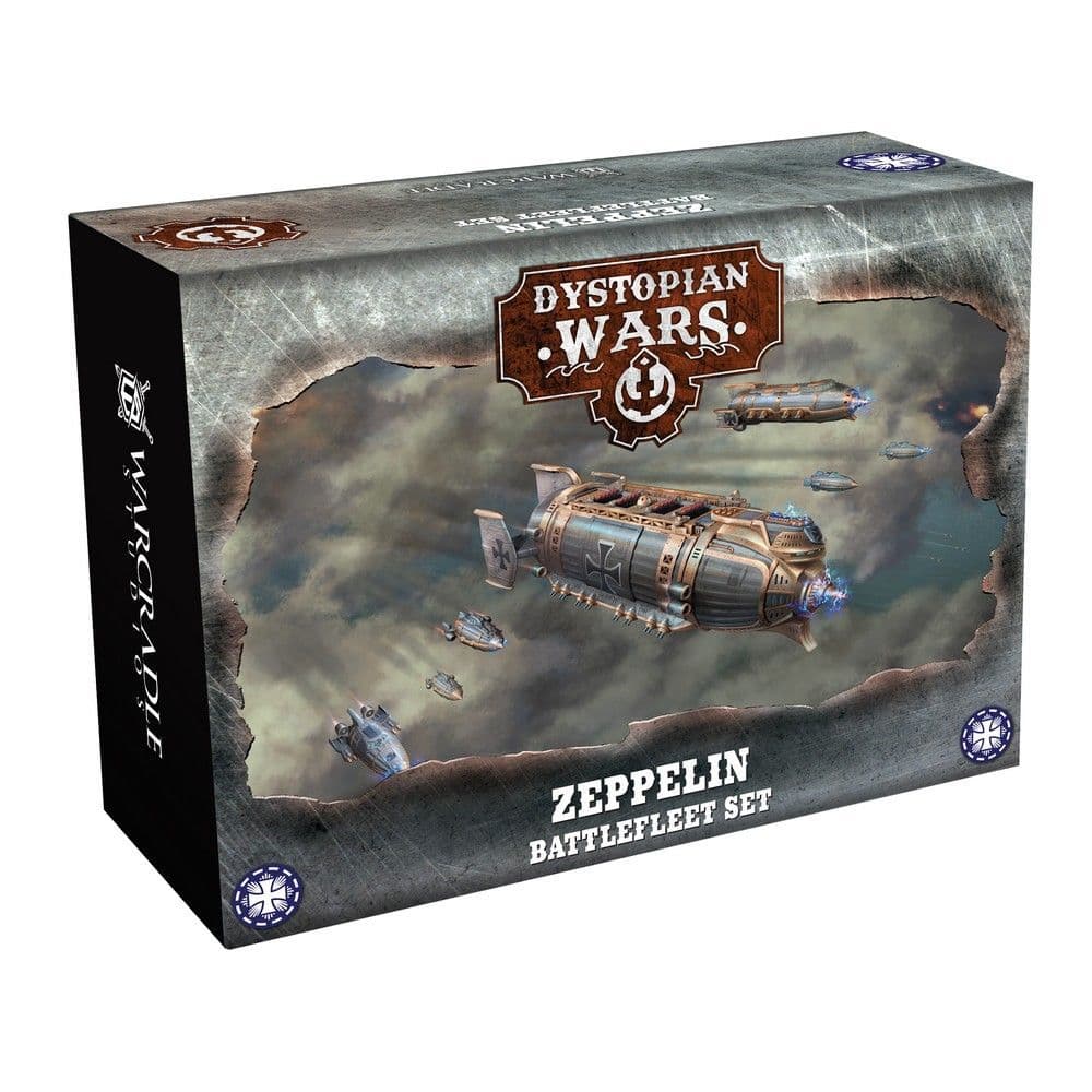 Warcradle Studios Dystopian Wars Zeppelin Battlefleet Set