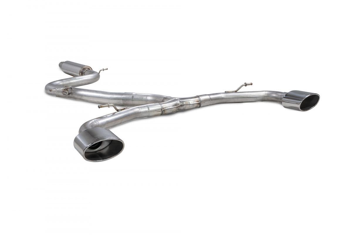 VW Golf Mk8 GTI Clubsport Scorpion Predator Resonated GPF Back System (Evo)