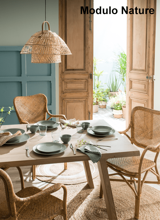 Degrenne Paris Modulo Nature Jade 24 Piece Dinner Set