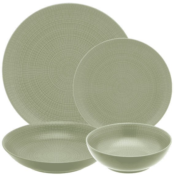 Degrenne Paris Modulo Nature Jade 24 Piece Dinner Set