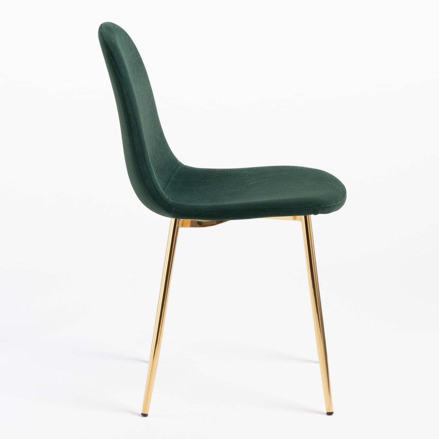 Trend Velvet Chair with Golden Leg - Jungle Green