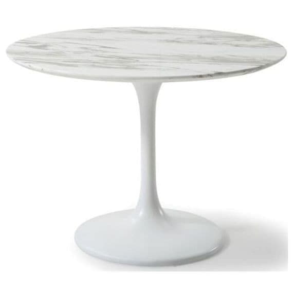 Tulip Style Table 100cm Diameter Top - Marble