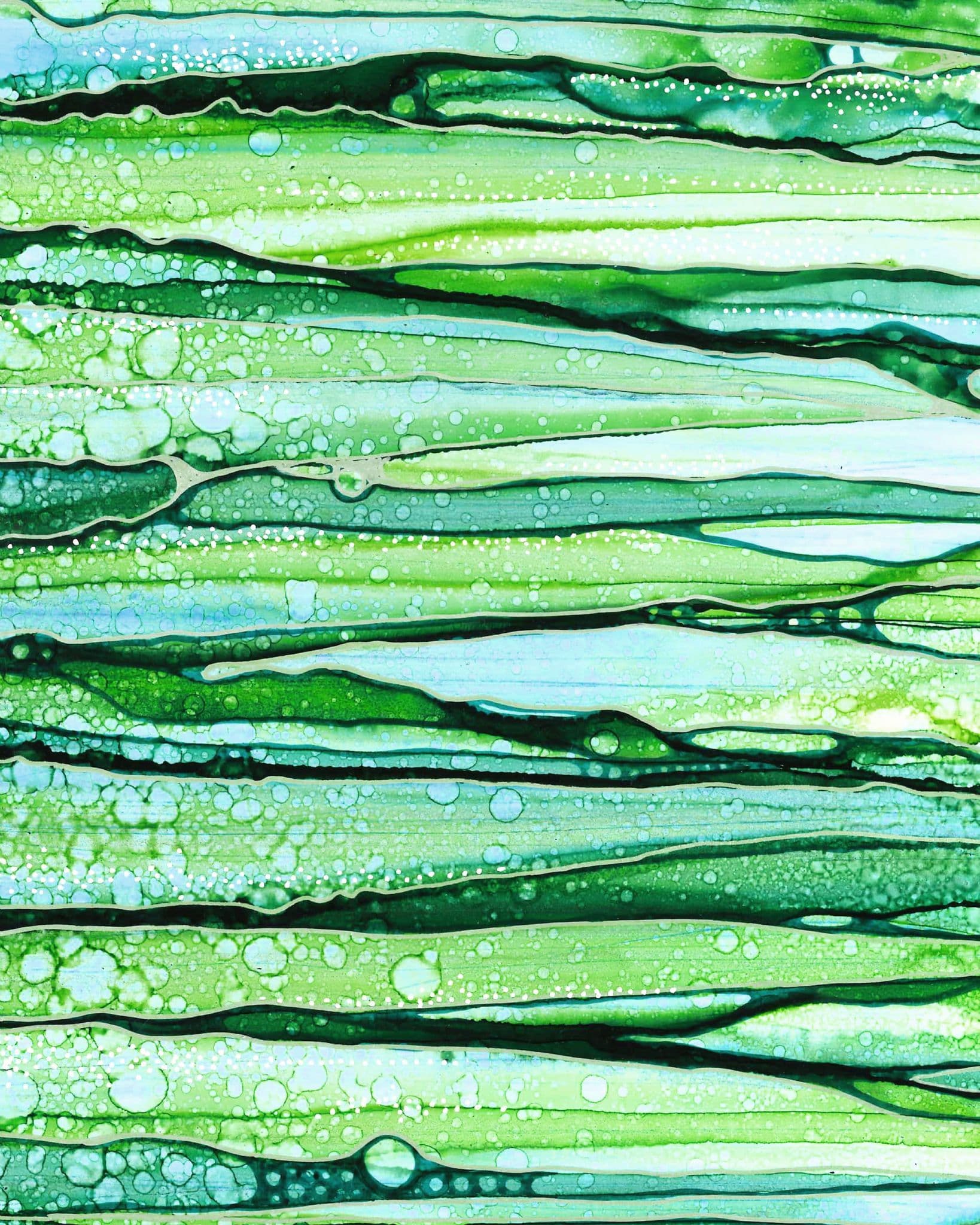 Green Horizontal Splashback