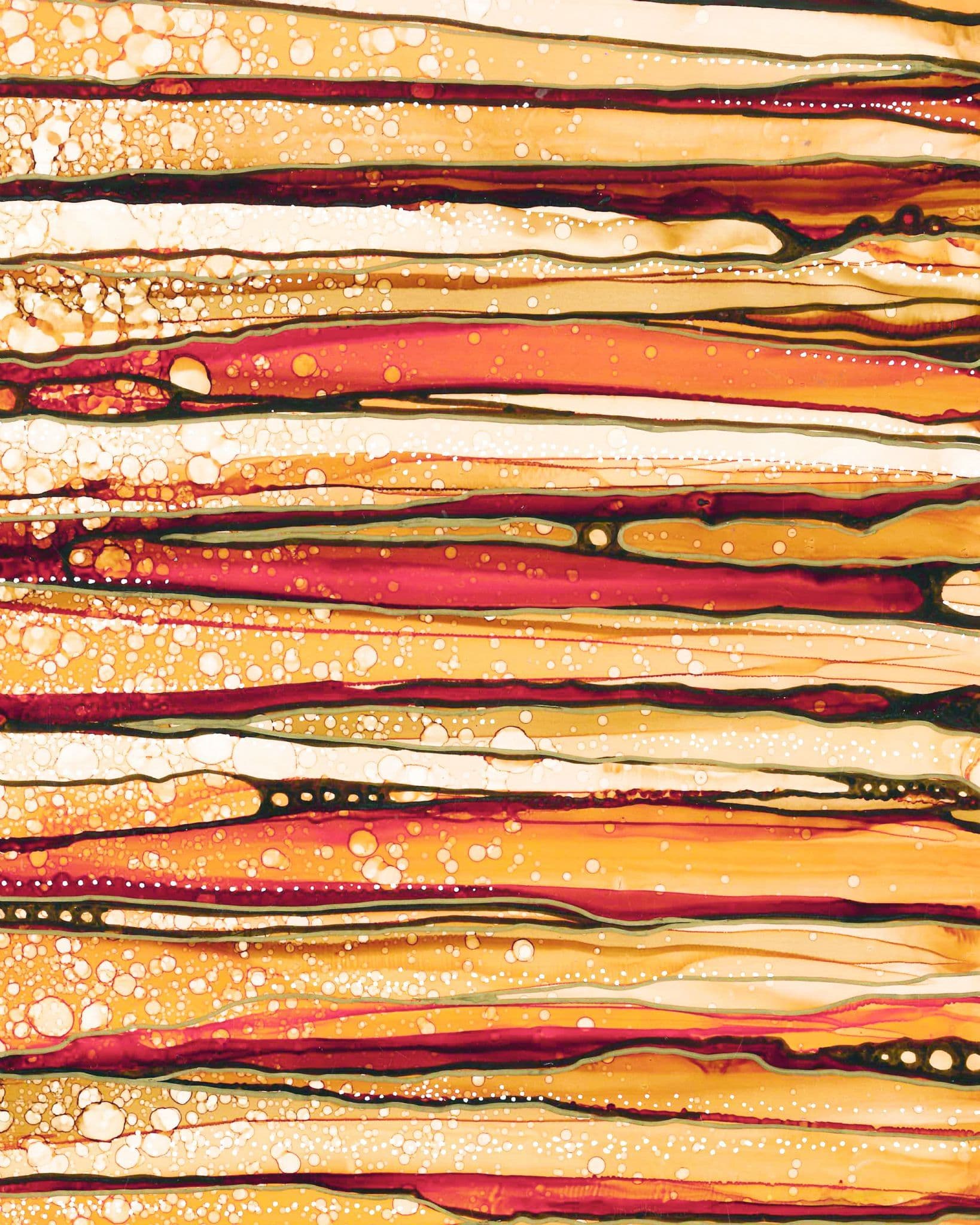 Orange Linear Splashback