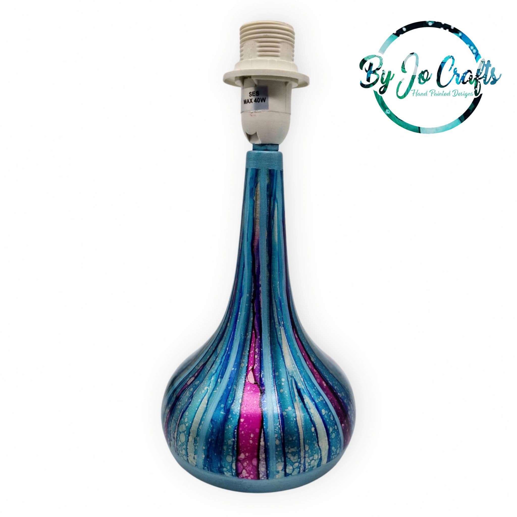 Teal Pink Touch Lamp