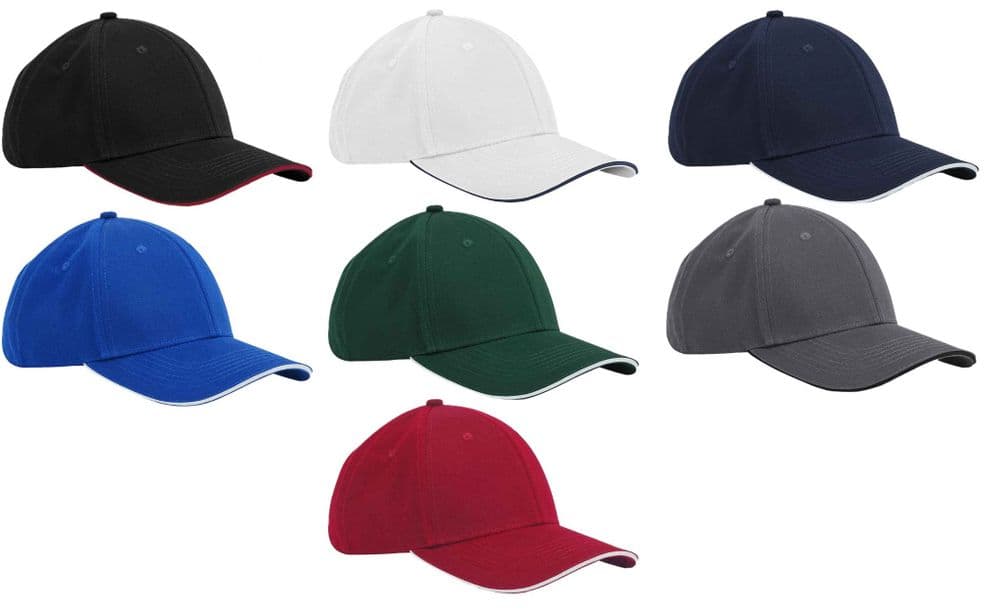 Beechfield BB820C EarthAware Classic Organic Cotton 6 Panel Sandwich Peak Cap B820C