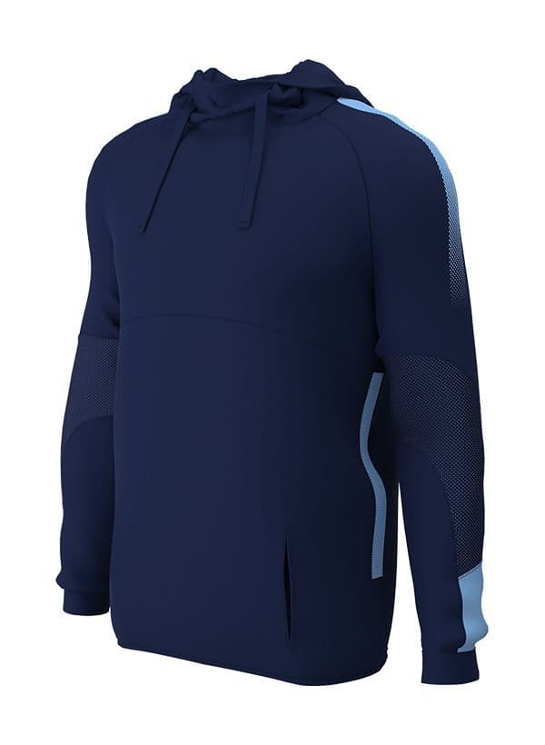 Edge Pro Tech Poly Hoody - Adult Navy / Sky 874