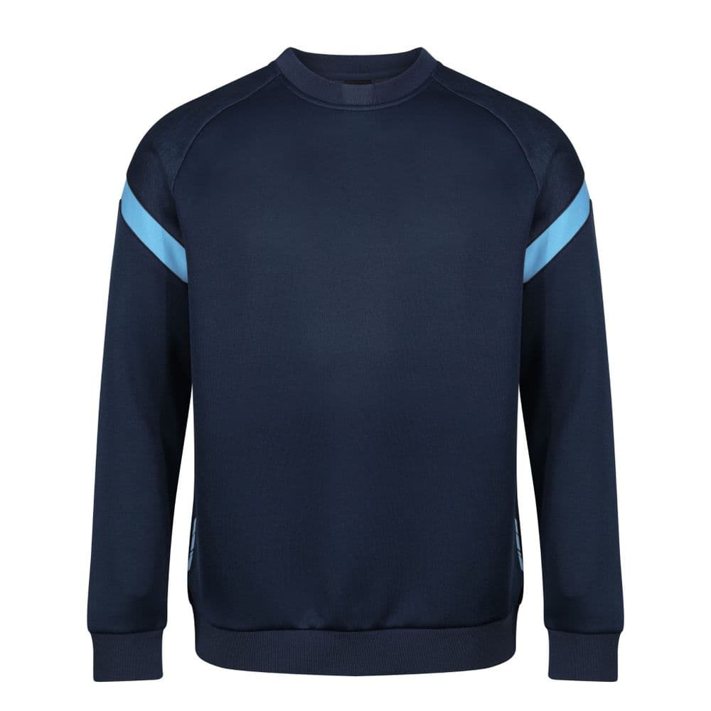 Kinetic Crew Neck Tech Top Adult 928 - Navy / Sky