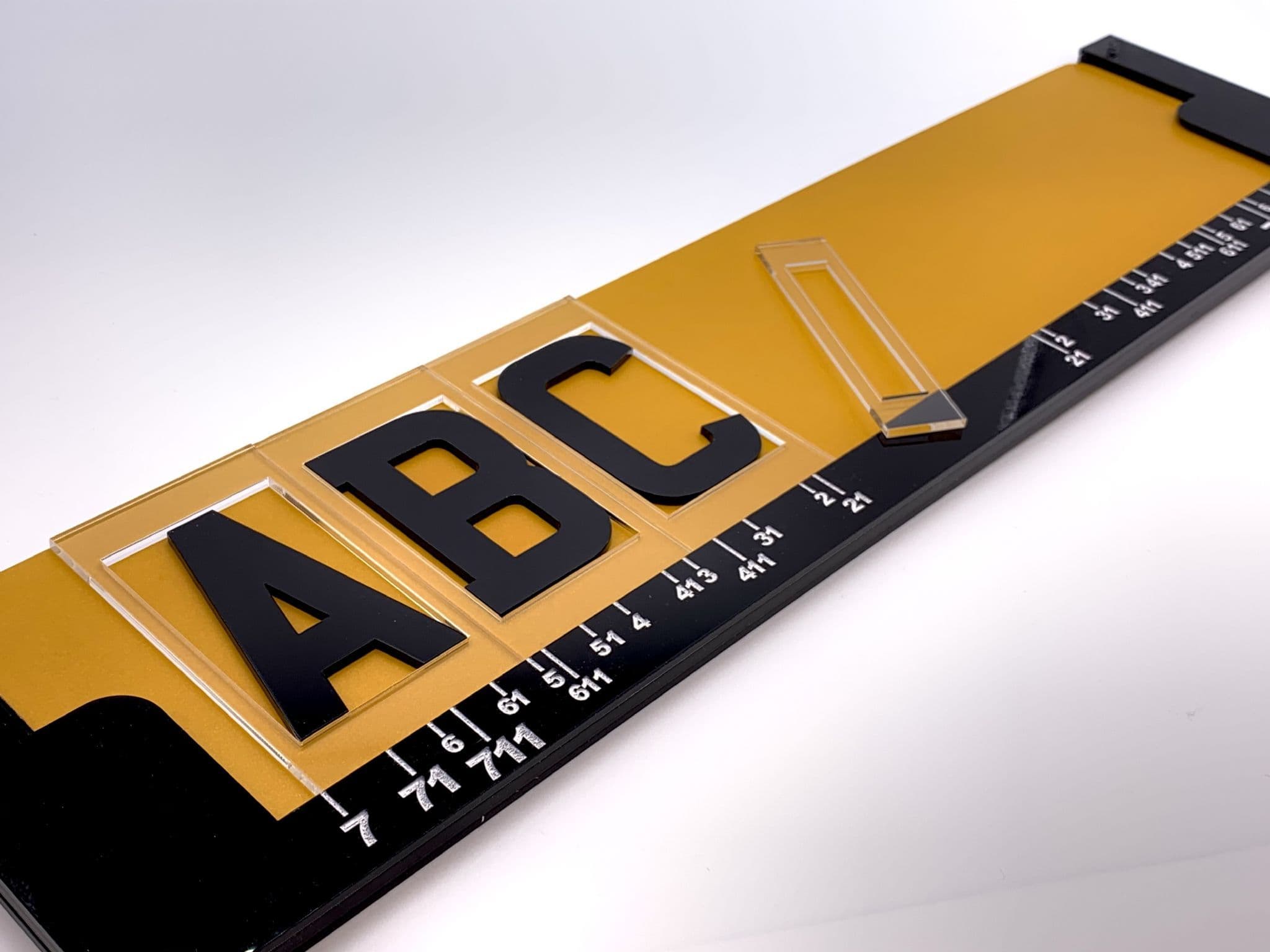 3D 4D Number Plate Spacing Jig For Standard Personalised 3d-4d-number-plate-spacing-jig-for-standard-personalised