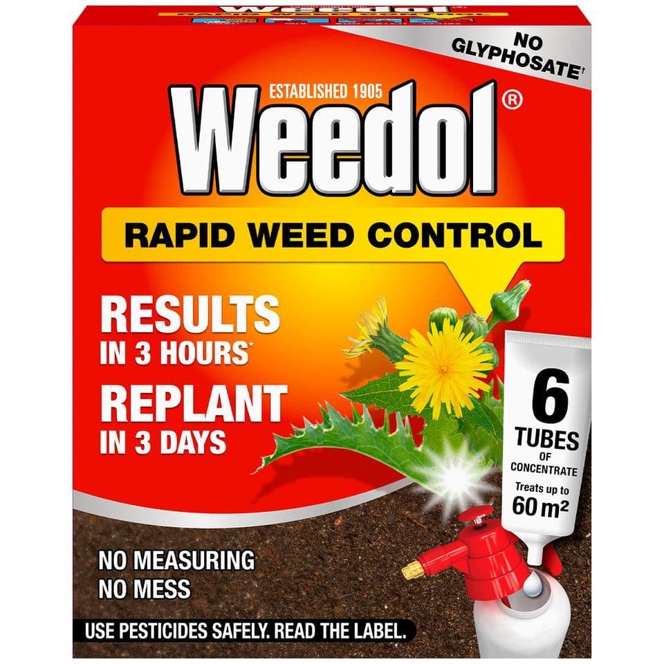 Weedol Rapid Weed Control Concentrate 6 Tubes