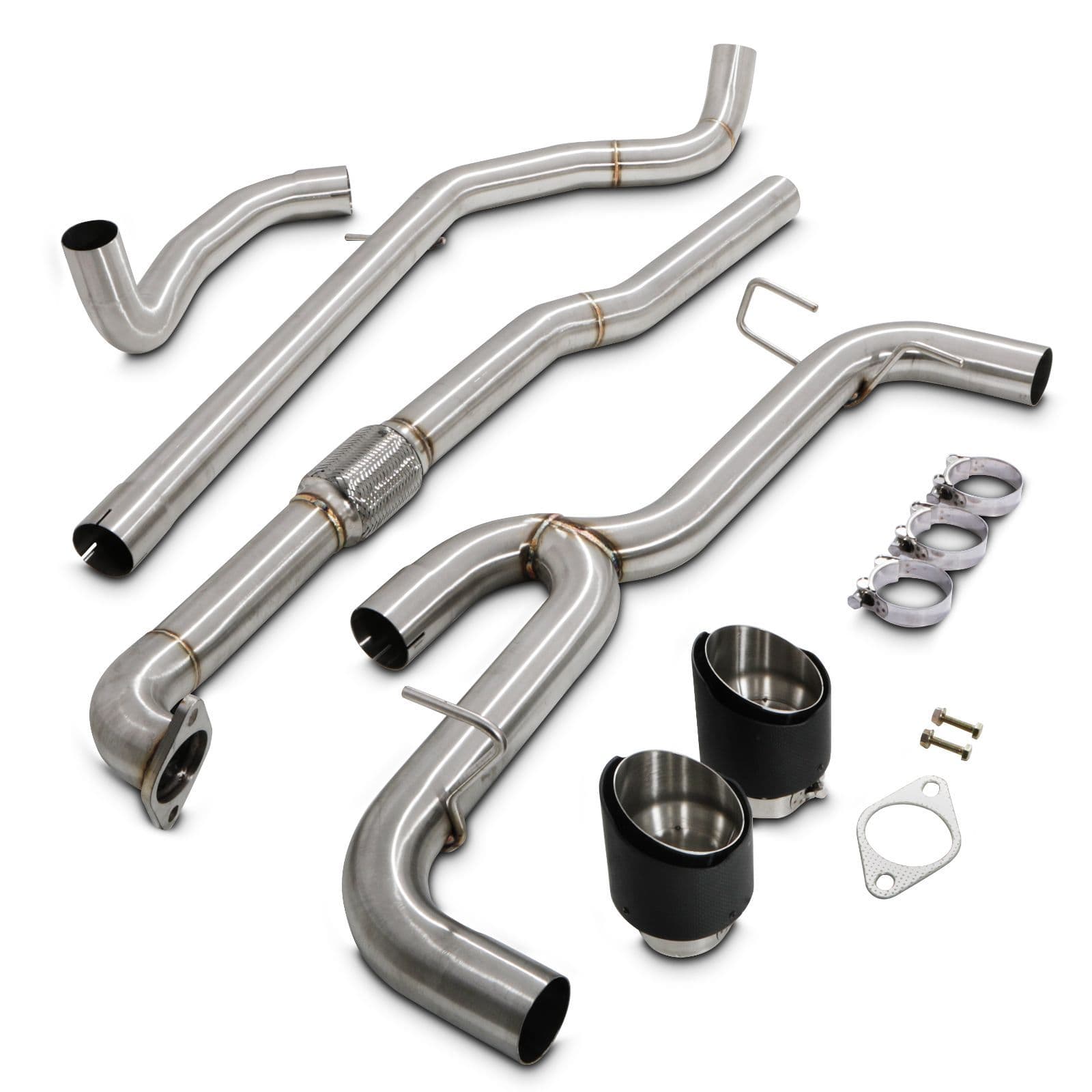 Fiat 500 Abarth 1 4 08 Catback Exhaust System With Carbon Tips