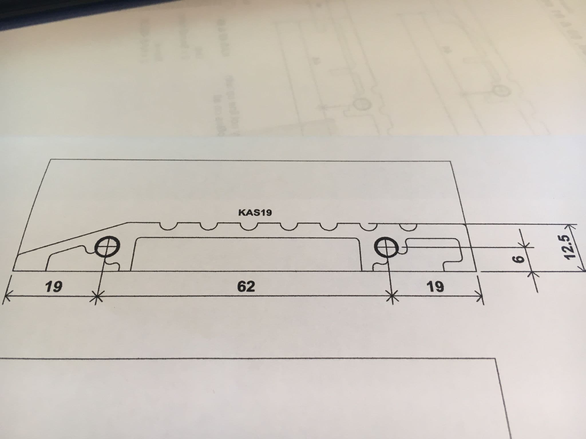 13mm x 100mm threshold - ramp to square back