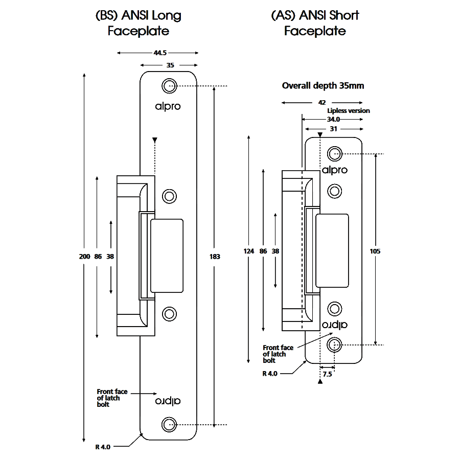 Alpro AL110 Series Mortice Electric Strike