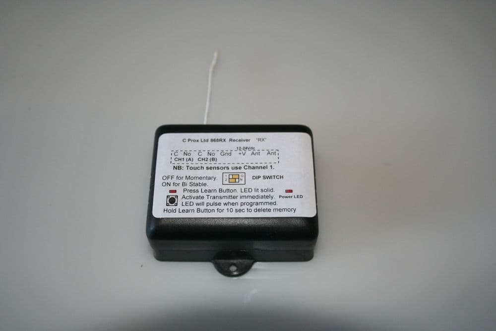 Receiver for wireless push pads and fobs & x28;not larco& x29;