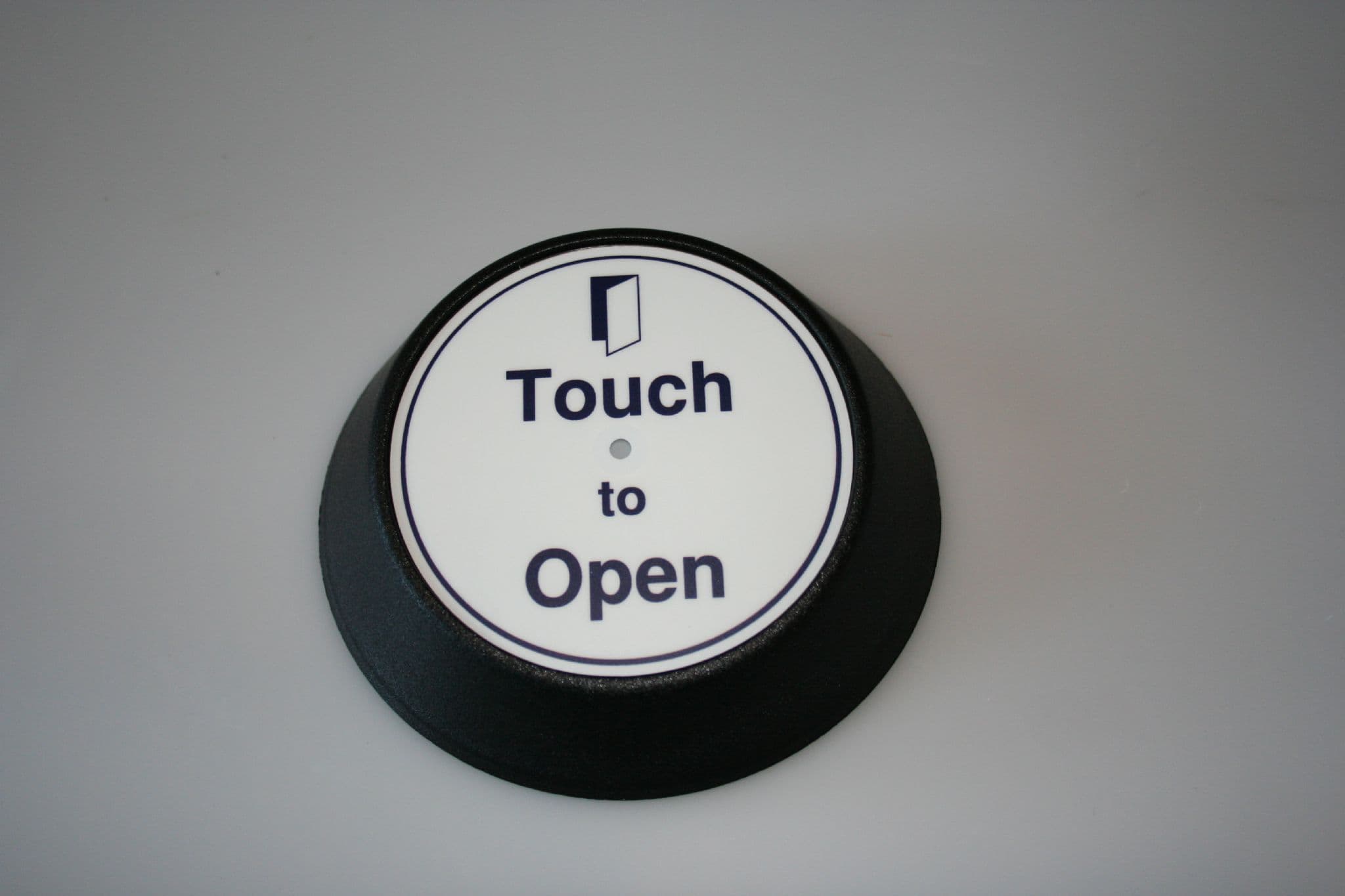 Round touch to open push pad acrylic