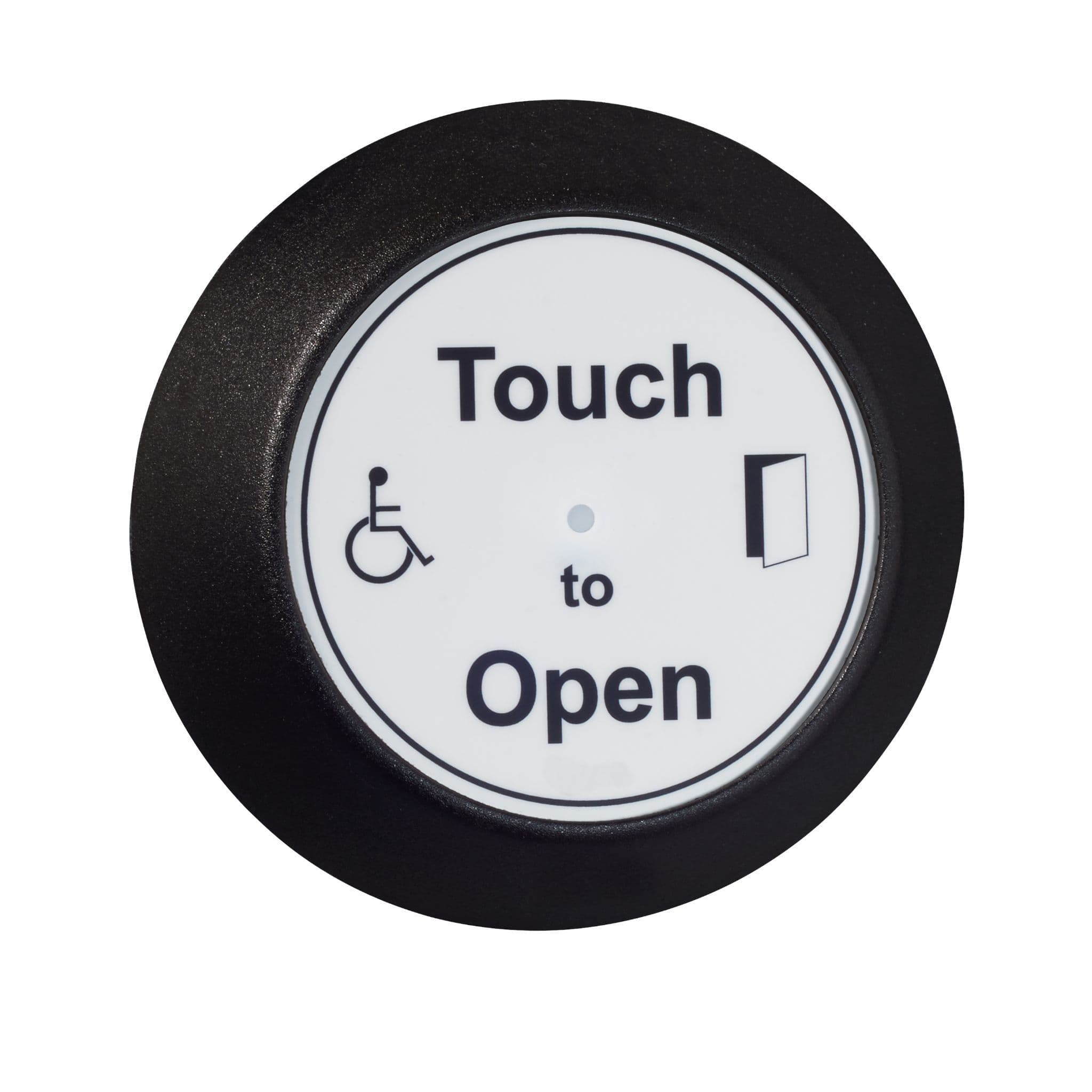 Round touch to open push pad acrylic