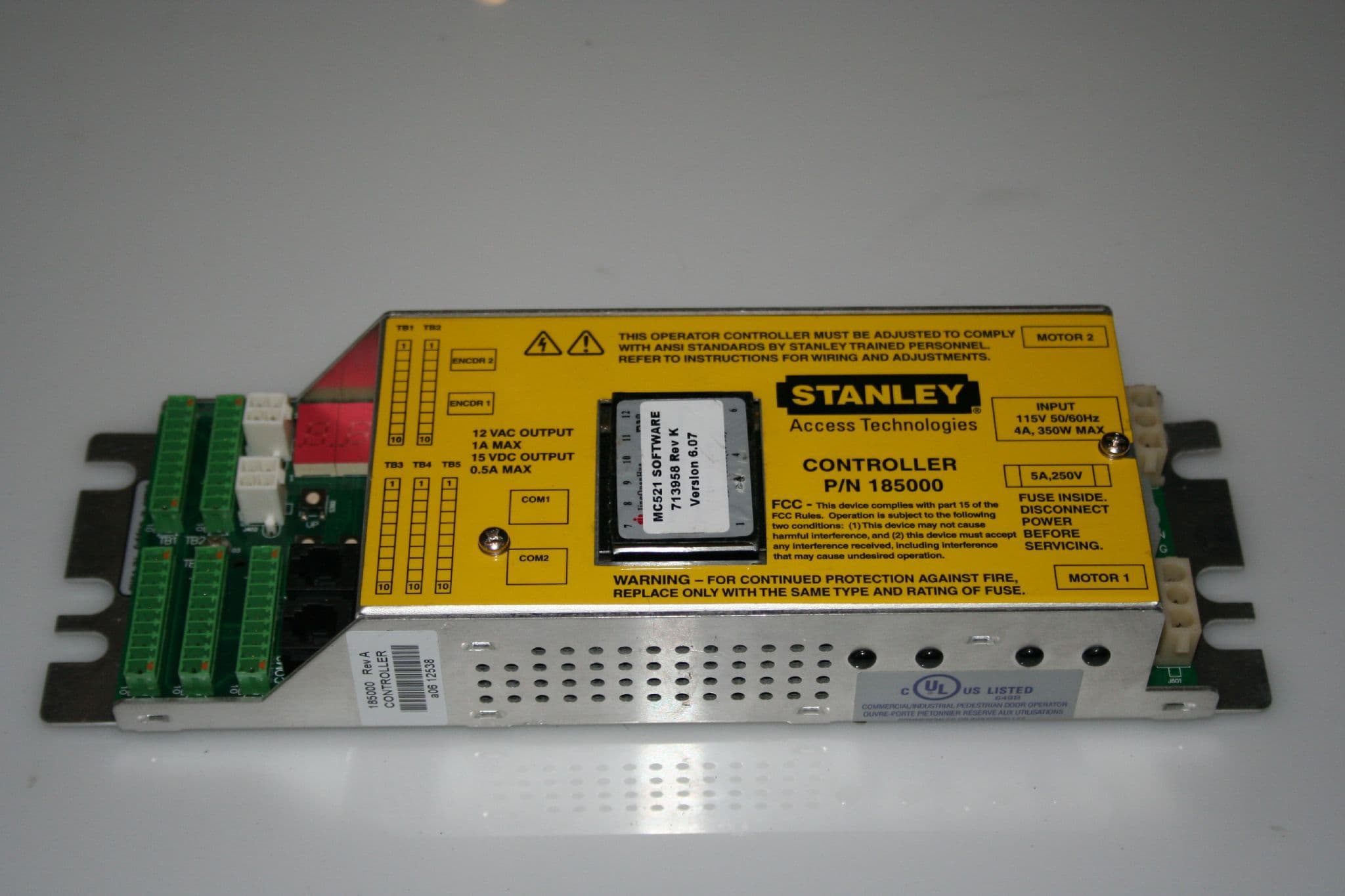 Stanley 185000 Controller