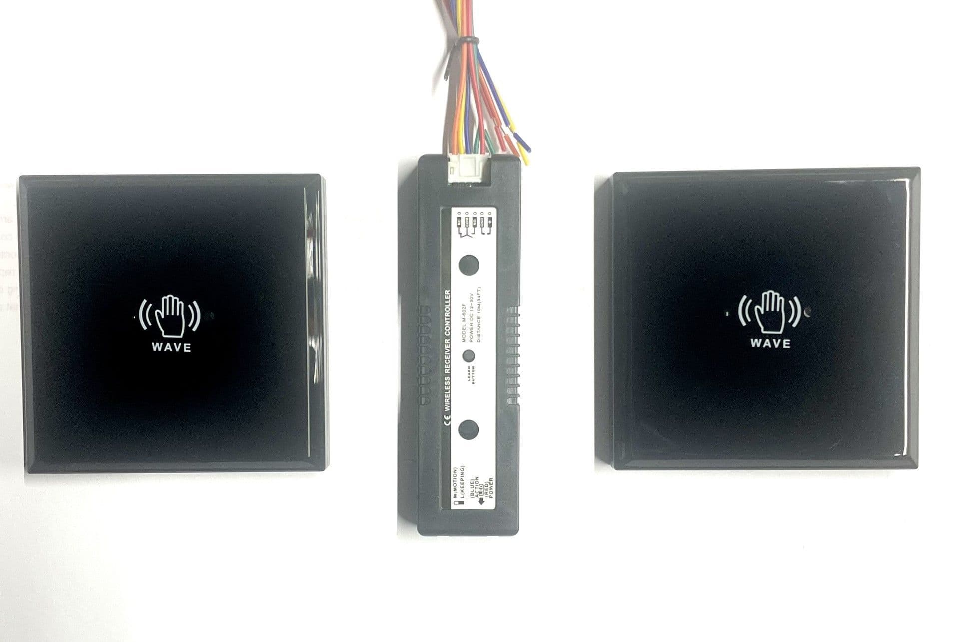 Wireless square touch pad/button set with receiver