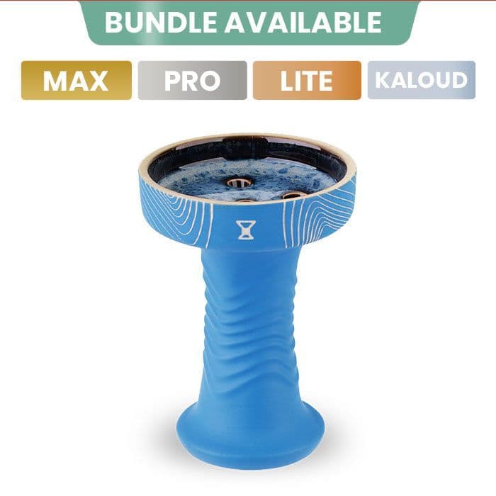 Alpha Hookah Bowl - Wave Killer Atlantic Blue - Black - Free UK ...