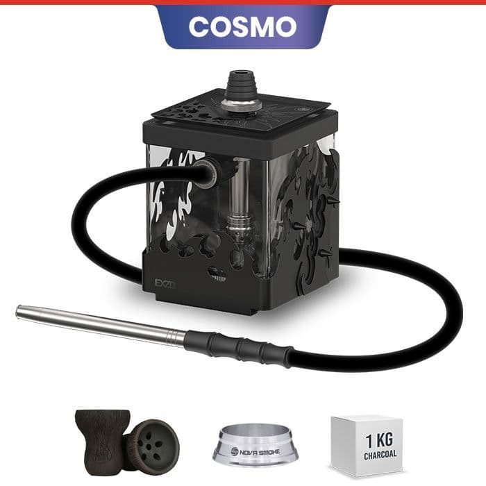 Alpha Hookah SMART Box Tribal Black – Compact Hookah in Black, Rose ...