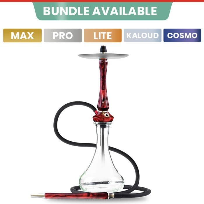 Union Hookah Sleek V2 - Full Acrylic Red - Shisha - FREE UK & EU ...