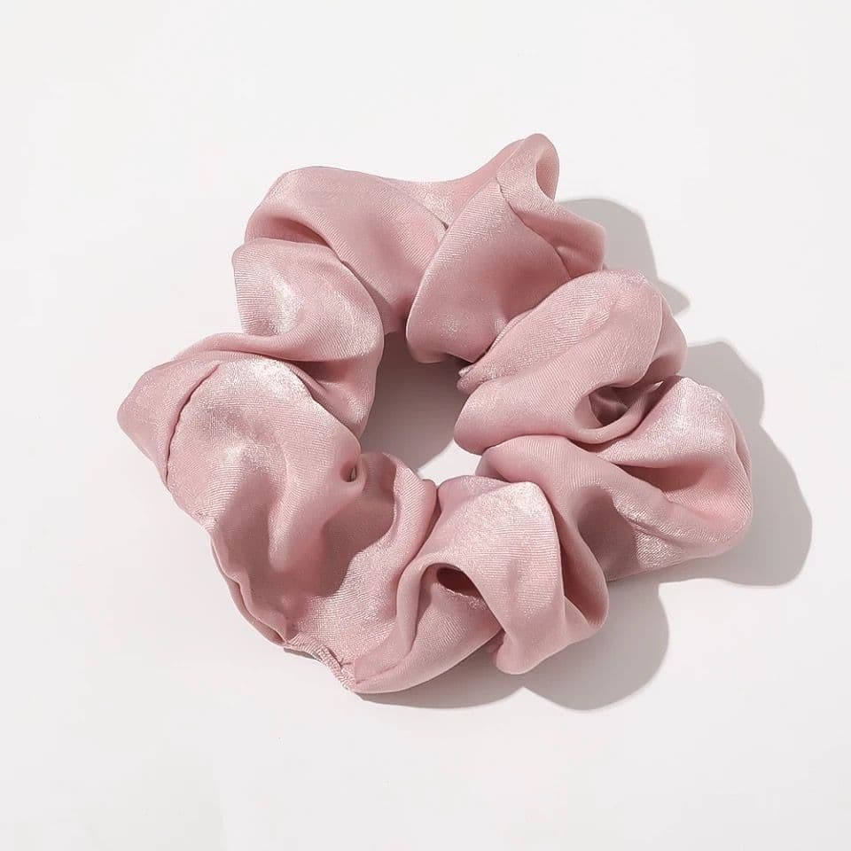 Classic Satin Scrunchie - Pastel Pink