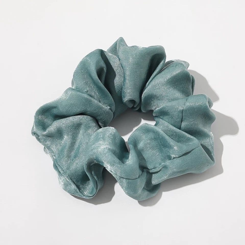 Classic Satin Scrunchie - Teal