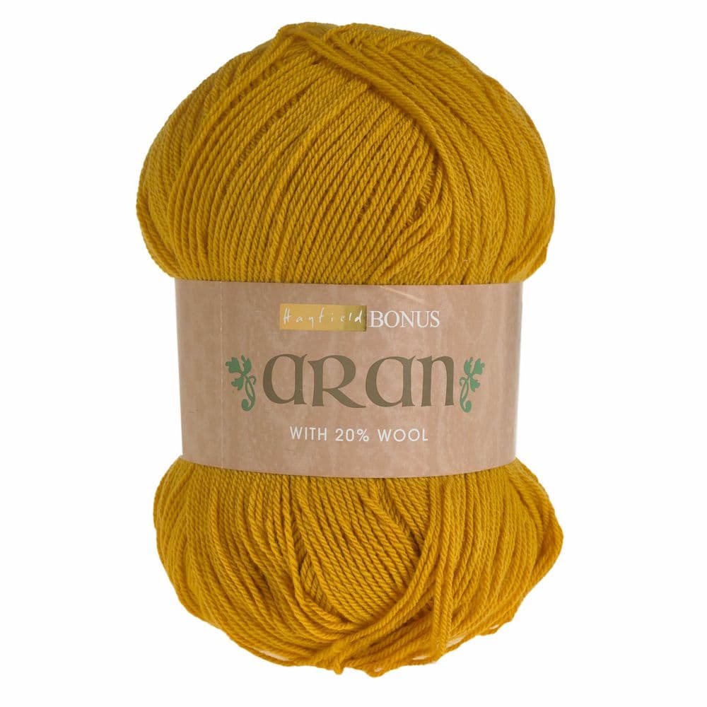 Hayfield Bonus Aran With Wool 768 Mustard 400g
