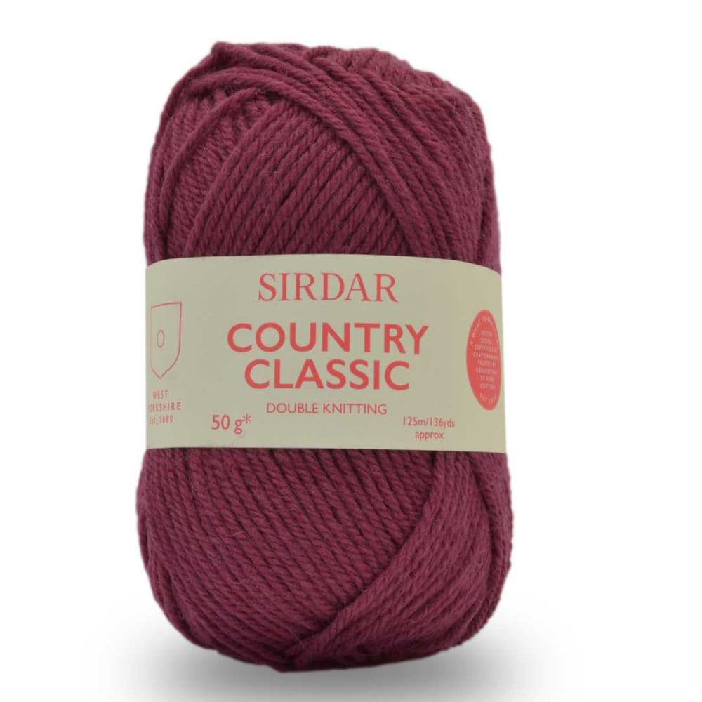 Sirdar Country Classic DK 858 Burgundy 50g